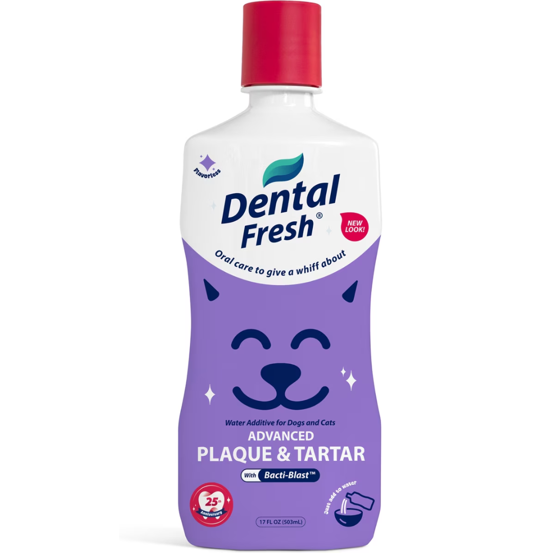 Dental Fresh Water Additive Plaque & Tartar for Cats and Dogs 503ml ...